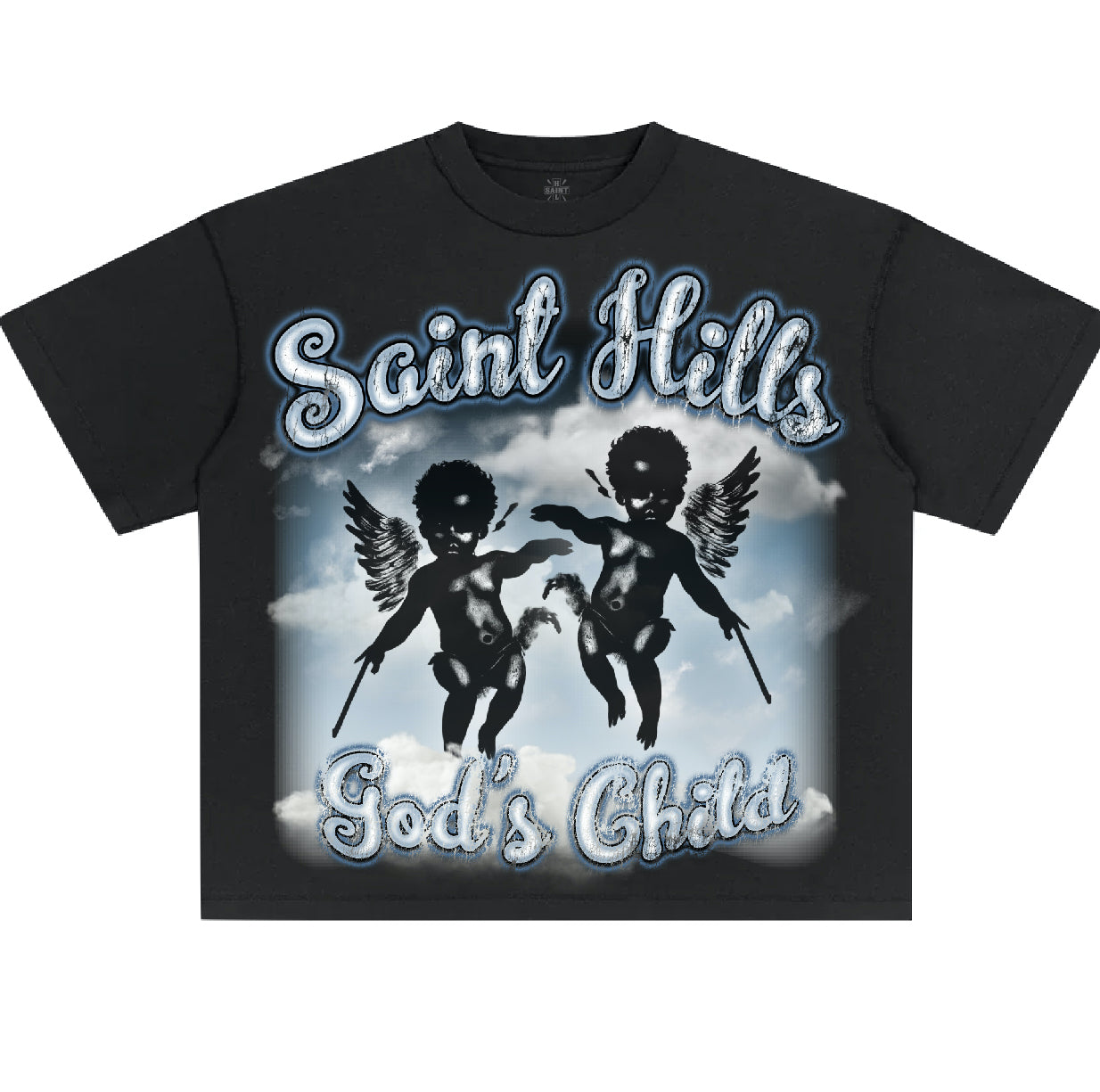 Gods Child Tee Black – Saint Hills